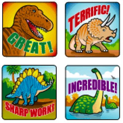 Motivational Stickers - Dinosaurs [CD-0610] - My Gifted Child