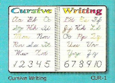 Painless Learning Placemat - Cursive Writing - My Gifted Child