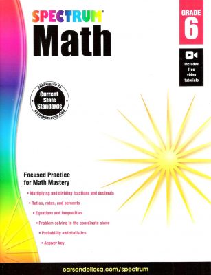 Spectrum Math Grade 6 - Workbook - My Gifted Child
